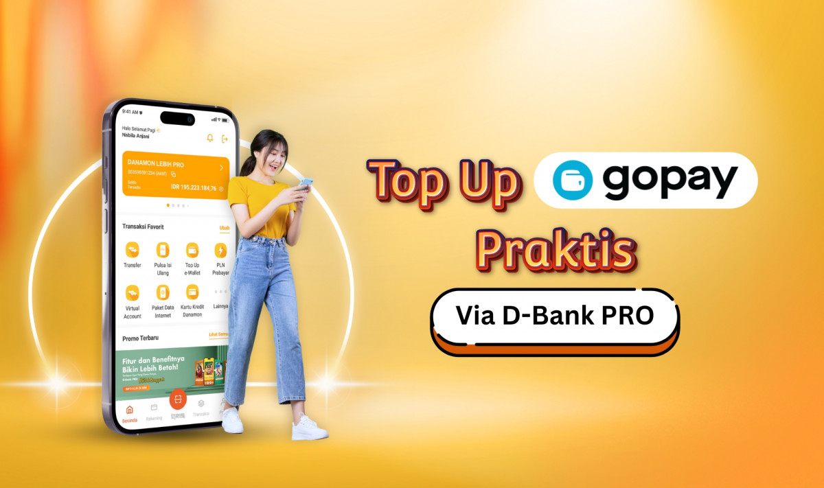 TOP UP GOPAY PRAKTIS VIA D-BANK PRO