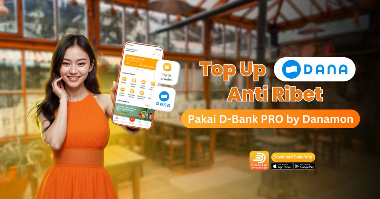 Top Up DANA Anti Ribet, Pakai D-Bank PRO