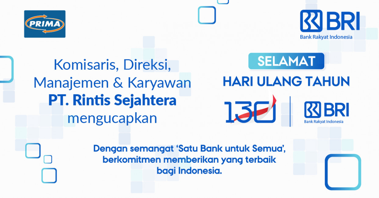 Selamat HUT Bank BRI ke-130